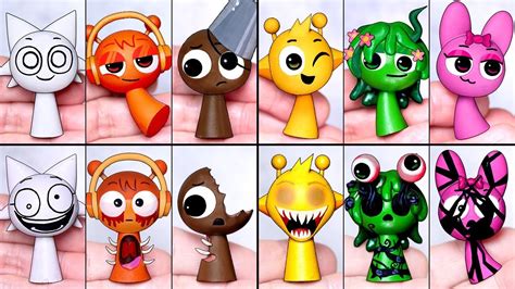 Making Sprunki Animated Series Intro Sculptures Timelapse Compilation 1