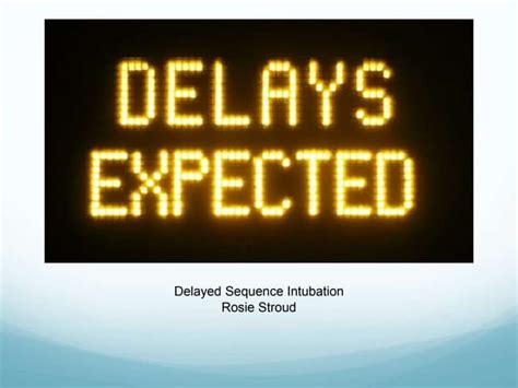 Delayed Sequence Intubation Ppt Free Download