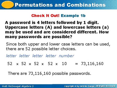 Permutations And Combinations Example 1 A Using The