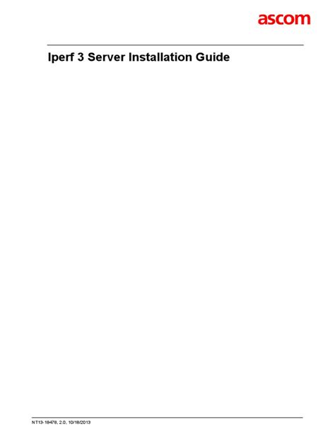 iperf 3 server installation guide pdf pdf port computer networking