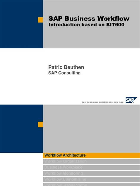 Sap Business Workflow Introduction Bit600 Pdf Ibm Notes Microsoft