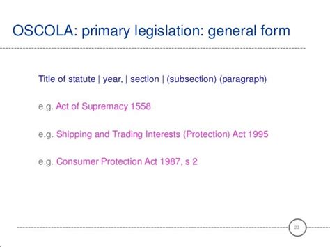 Oscola Referencing Uwl