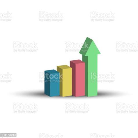 열 위쪽 화살표입니다 성장 주식 다이어그램 재무 그래프 벡터 그림입니다 0명에 대한 스톡 벡터 아트 및 기타 이미지 0명 3차원 형태 경제 Istock
