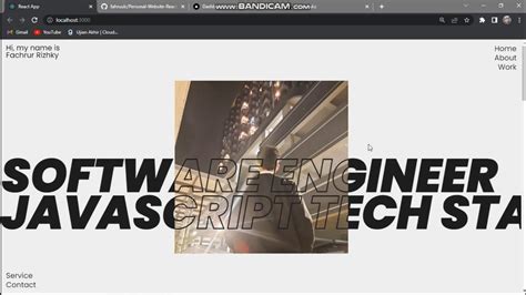 6 Cara Membuat Personal Website Menggunakan React Js Final Youtube