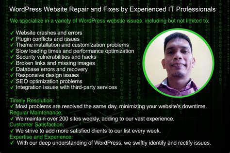 Wordpress Website Repair And Fixes Legiit