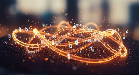 Digital Flow Of Data Stock Illustration Illustration Of Cyber 365421998