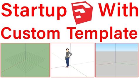 create your own custom templates in sketchup youtube