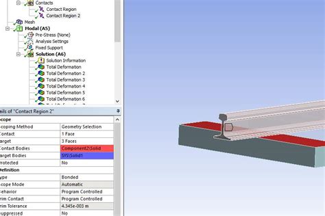 Modal Analysis Boundary Condition Problem