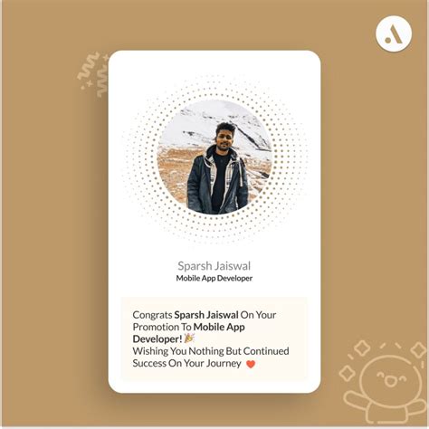 We Welcome Sparsh Jaiswal On Being Promoted To Mobile App Developer In