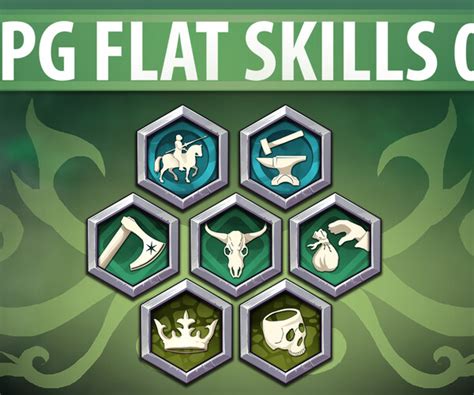 Artstation Rpg Flat Skills 05 Game Assets