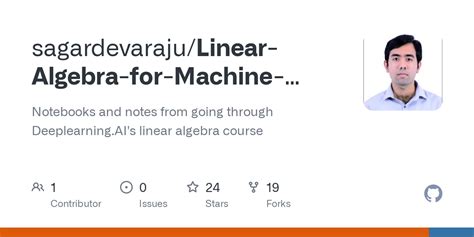 Github Sagardevaraju Linear Algebra For Machine Learning And Data Science Notebooks And Notes