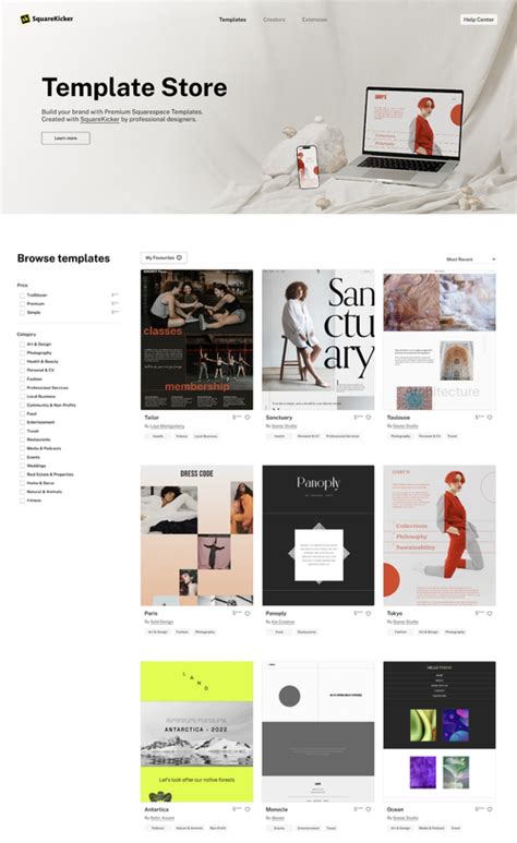 Squarespace Templates — Squarekicker Squarespace Design Extension