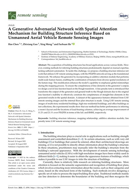PDF A Generative Adversarial Network With Spatial Attention Mechanism For Building Structure