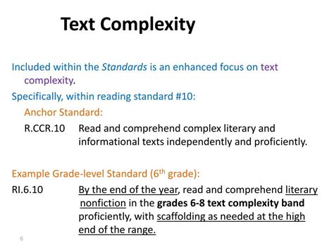 PPT Text Complexity PowerPoint Presentation Free Download ID 6677394