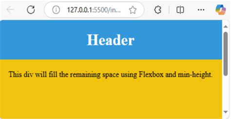 How To Make A Div To Fill The Height Of The Remaining Screen Space