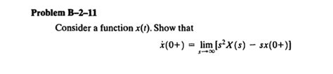 solved problem b 2 11 consider a function r t show that