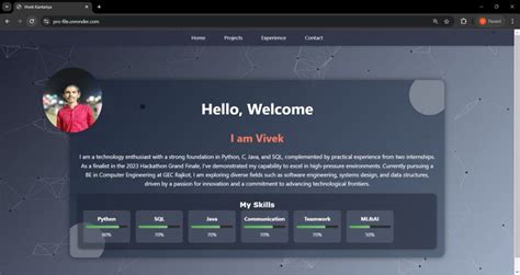 Vivek Kantariya On Linkedin Python Webdesign Resume Cv Webcv Javascript