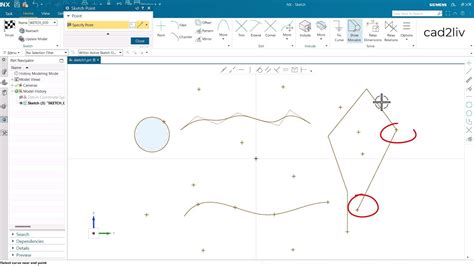 nx tutorials point in nx sketch in nx cad2liv youtube