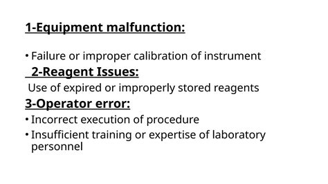 common sources of errors in clinical lab pptx