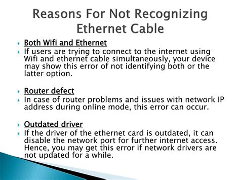 Ppt Steps To Resolve Hp Laptop Not Recognizing Ethernet Cable