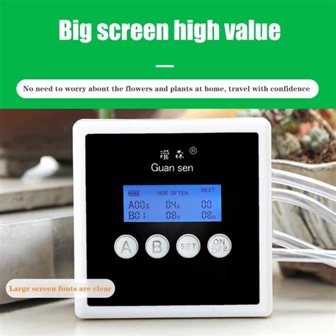 Laifng Smart Double Watering Timer For Intelligent Garden Plant Irrigation System Automatic
