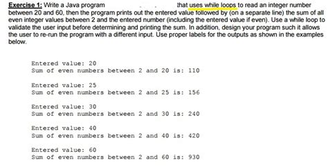 Solved Write A Java Program That Uses While Loops To Read An Chegg
