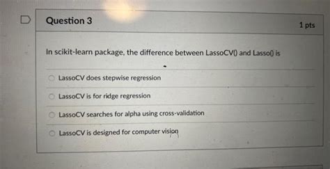 solved in scikit learn package the difference between