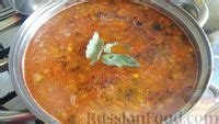 Рецепт: Рассольник с курицей, овощами, консервированной фасолью и ...