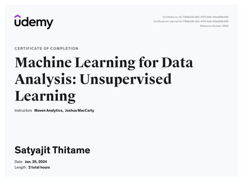 Completed Machine Learning For Data Analysis Unsupervised Learning