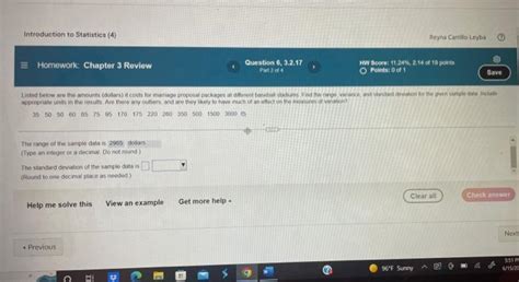 Solved Introduction To Statistics Homework Chapter Chegg
