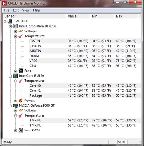 Temperature Cpu