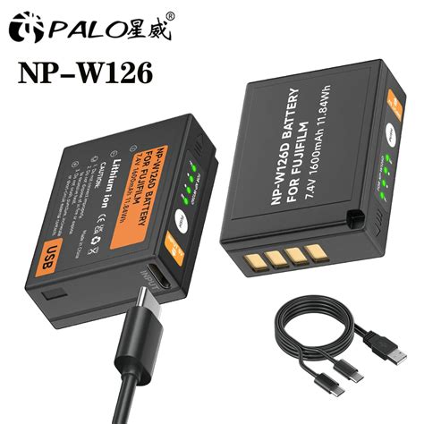 Palo Usb Np W126s Np W126 Battery For Fujifilm Fuji X100f X Pro1 X Pro2