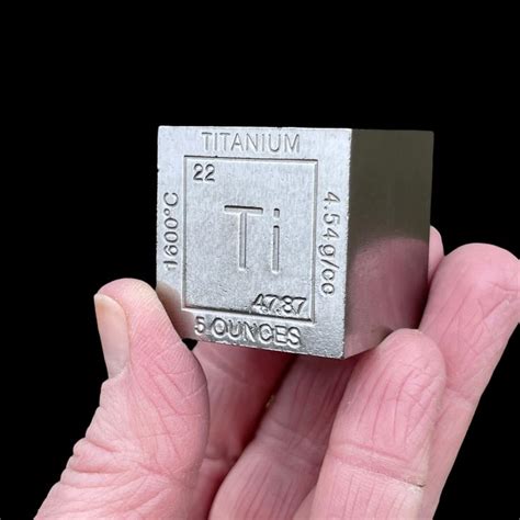 Titanium Ti Periodic Table Element Cube Cubes Sold Separately Best Seller Chemistry Science T