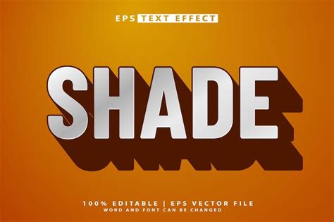 premium vector shadow editable 3d text effect