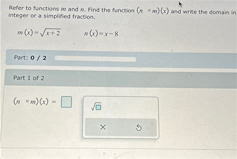 Solved Refer To Functions M And N Find The Function Chegg