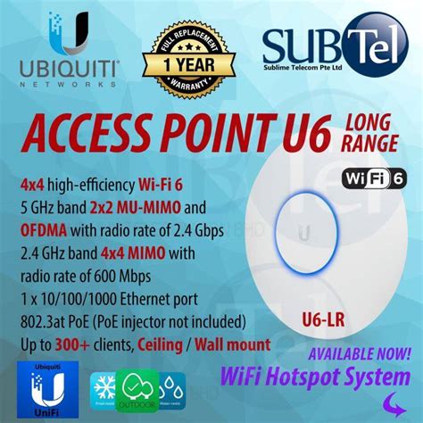 U LR Ubiquiti UniFi WiFi Long Range Network Access Point AP WiFi Version Of UAP AC LR POE