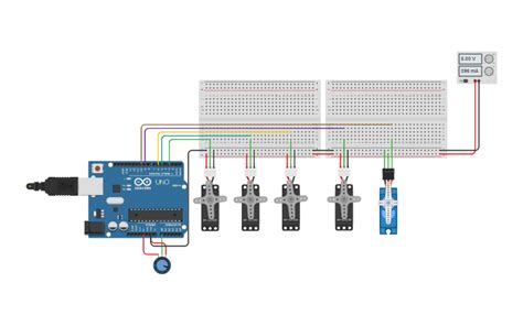 Circuit Design Ejercicio En Clase Servos Tinkercad