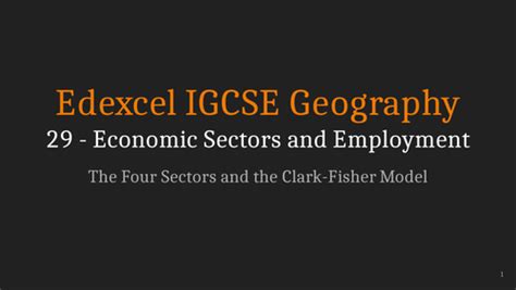 Edexcel Igcse Geography Presentations Chapter 5 Economic Activity And Energy Teaching Resources