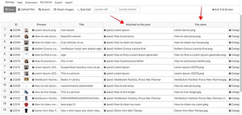 wordpress media rename image urls based on post title