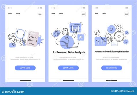 ai powered data analysis technology concept illustration featuring