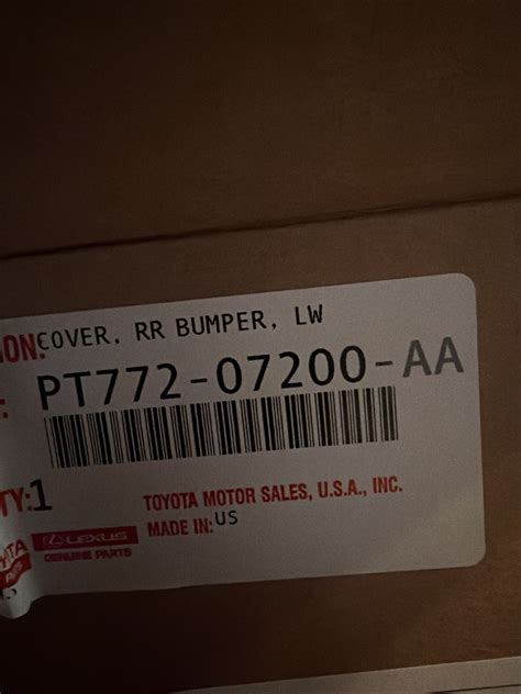 2020 2021 Toyota Avalon Trd Front Sport Bumper Trim Pt772 07200 Aa Oem