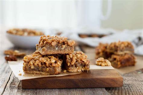 Walnut Squares With Shortbread Crust