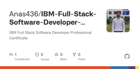 github anas436 ibm full stack software developer professional