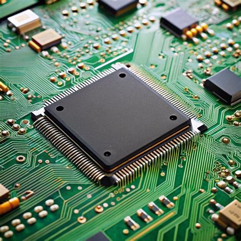 Hard Disk Technology Chip On Circuit Board Premium Ai Generated Image