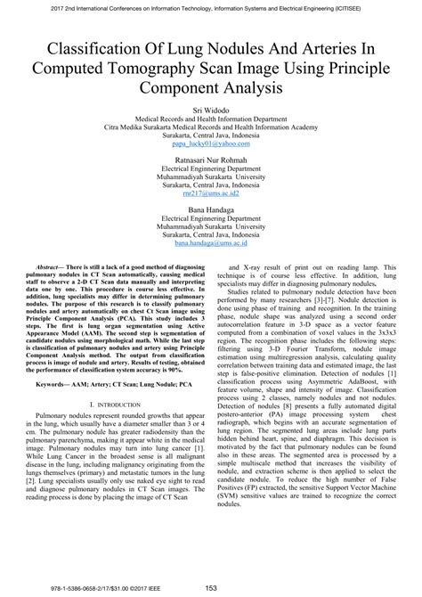 Pdf Classification Of Lung Nodules And Arteries In Computed