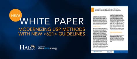 New Usp Guideline White Paper