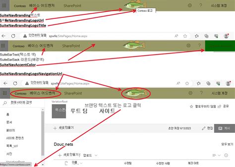 제품군 탐색 모음의 사용자 지정 브랜딩 Sharepoint Server Microsoft Learn