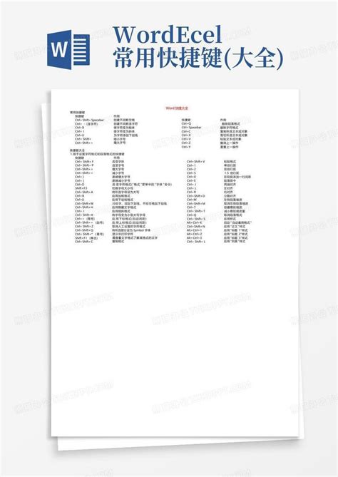 Excel常用快捷键大全word模板下载编号lekxdwdz熊猫办公 Excel常用快捷键大全word模板下载编号lekxdwdz熊猫办公