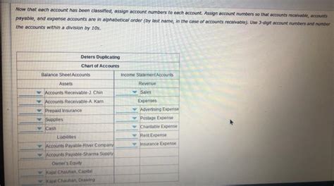 solved now that each account has been classified assign