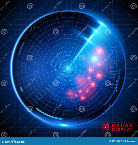 Vector Radar Icons Monochrome Circles Isolated Illustrations 126692706
